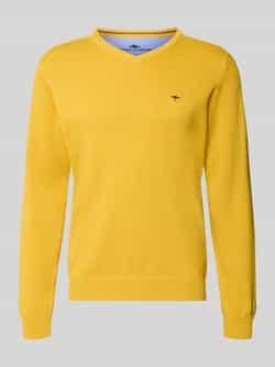 Fynch-Hatton Strickpullover mit Label-Strickerei