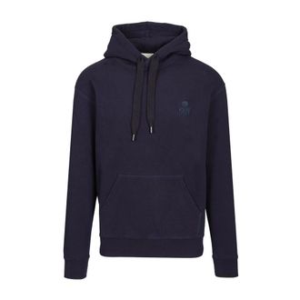 Isabel Marant Kapuzenpullover mit mattem Logo-Stickerei - - Sweatshirts & Hoodies - Herren - Blau - L