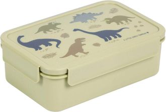 A Little Lovely Company ALLC Kinder Bento Lunchbox Brotdose 14x21 cm(Dinosaurier Grün)