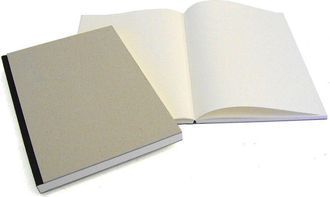 Sigel Projektskizzenbuch / Zeichenbuch, 21 x 21 cm, 144 Seiten Einband natur, R&uuml;cken SCHWARZ