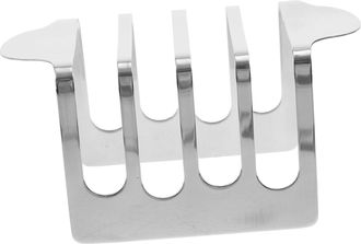 Soimiss Edelstahl Brotregal Toastständer Mit Griff 4 Scheiben Haushaltsbrothalter Für Küche Und Outdoor