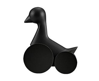 NORMANN COPENHAGEN Norman Copenhagen Ducky Deko Figur, Holz, schwarz, H:23xL:19xD:11cm