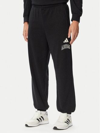 adidas Jogginghose Seasonal Essentials Collegiate French Terry Cuffed KF4264 Schwarz Regular Fit
