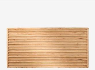 Sklum Kopfteil für 150 cm Deleyna-Holzbett Braun Natur 150 cm