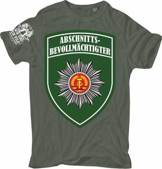 Spass Kostet Herren Tshirt DDR ABV Abschnittsbevollm&auml;chtigter vopo volkspolizei Motive Gr&ouml;&szlig;e S - 5XL