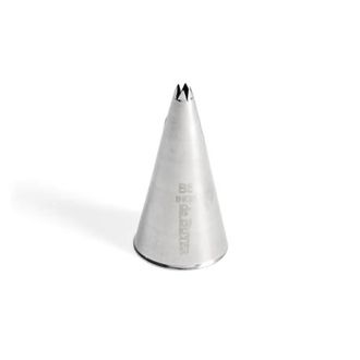 De Buyer De Buyer - Douille cannel&eacute;e en inox - B6 - 6 dents, diam&egrave;tre 0,5 cm - En Inox, Id&eacute;ale pour D&eacute;corer, Garnir et Remplir, Sans Soudure pour Hygi&egrave;ne Parfa