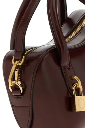 Stella McCartney Polished Leather Top Handle Bag - Brown