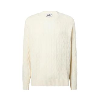 MC2 Saint Barth Regent Braid Wool - - Knitwear - Herren - Wei&szlig; - XL