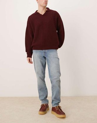 Selected Cole - Jean fuselé standard - Bleu moyen