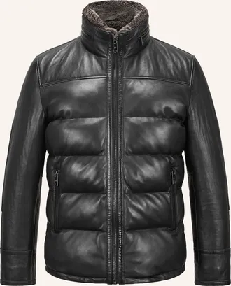 Milestone Lederjacke schwarz