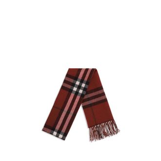 Burberry Check Scarf - Burgundy