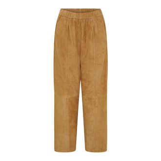 Notyz Weite Hose - - Trousers - Damen - Braun - L
