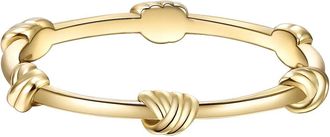 Glanzst&uuml;cke M&uuml;nchen Ring - Sterling Silber Ring - Gr. 48 - in Gold - f&uuml;r Damen