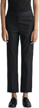 GANT Damen Slim Slack Klassische Hose, Ebony Black, 42