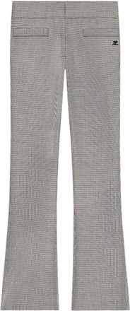 Courr&egrave;ges Hose mit Hahnentrittmuster - Grau