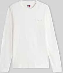 Tommy Jeans Slim Fit Langarmshirt aus reiner Baumwolle