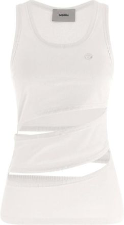 Coperni Femme, Tops, Blanc, Taille: 36 FR Spiral Tank Top