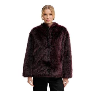 Patrizia Pepe Lang&auml;rmeliger Kunstpelzmantel - - Jackets - Damen - Braun - S