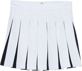 Vivetta Vivetta, Femme, Jupes, Bleu, Taille: 36 FR Textured Pleated Mini Skirt