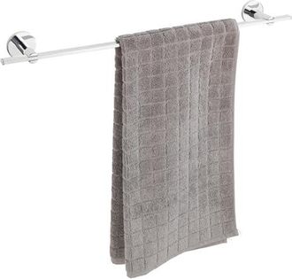 WENKO UV-Loc Badetuchstange UNO Isera, Wand-Handtuchhalter aus Vierkantrohr zum Befestigen ohne Bohren mit innovativem Klebesystem, Wandmontageplatte aus Zi