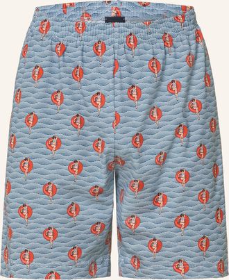 Mey Mey Schlafshorts Serie Wave Swing blau