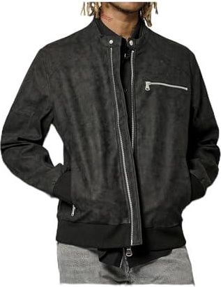 Kaporal Veste, pour Homme, 100% Viscose, Col motard, Coupe Fitted, Couleur Black, Taille L