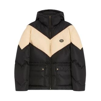 Valentino Garavani Kapuzen-Daunenjacke mit Vlogo-Patch - - Jackets - Herren - Mehrfarbig - L