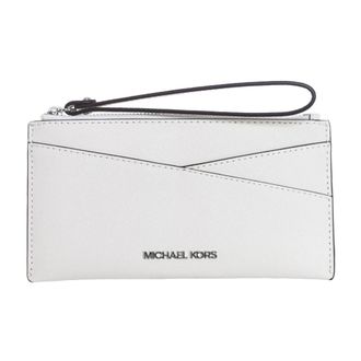 Michael Kors Geldb&ouml;rse mit Rei&szlig;verschluss und Vordertasche - - Accessories - Damen - Wei&szlig; - ONE SIZE
