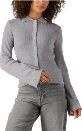 Modstr&ouml;m Damen, Strickwaren, Grau, SGr&ouml;&szlig;e