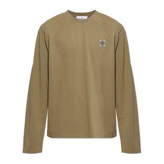 Stone Island Homme, Tops, Vert, Taille: S T-shirt &agrave; logo