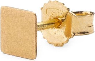 Lia Di Gregorio 18kt yellow gold Square stud earring