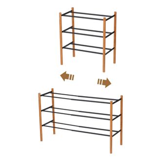 Yamazaki Tableware Yamazaki Plain Schuhregal, Stahl, Schwarz, One Size