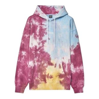 PROPAGANDA Homme, Sweatshirts et sweats &agrave; capuche, Multicolore, Taille: L Sweat &agrave; capuche Tie Dye avec S&eacute;rigraphie