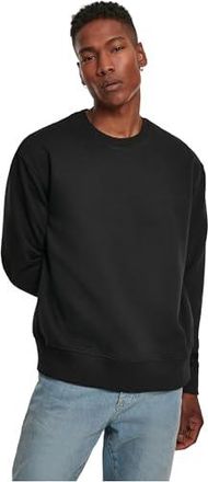 Build Your Brand Premium Oversize Crewneck Sweat-Pullover, Noir, M Homme