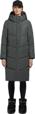 Khujo Damen Wintermantel Torino4 Winterjacke Mantel Steppmantel (DE/NL/SE/PL, Alphanumerisch, S, Regular, Regular, ROA-Blue (Grey))
