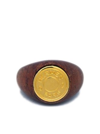 Hermès bague Clou De Selle (années 1990-2000) - Marron