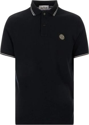 Stone Island Homme, Tops, Bleu, Taille: XL Polo M Corta Slim FIT