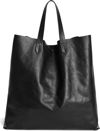 Jil Sander cabas à logo embossé - Noir