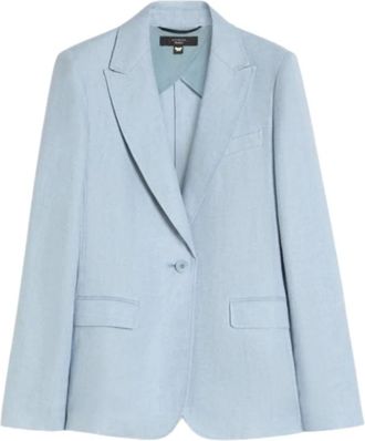 Max Mara Femme, Vestes, Bleu, Taille: 40 FR Blazers