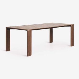 Sklum Rechteckiger Esstisch aus Akazienholz Kandroa 220 x 100 cm Akazienbraun dunkel