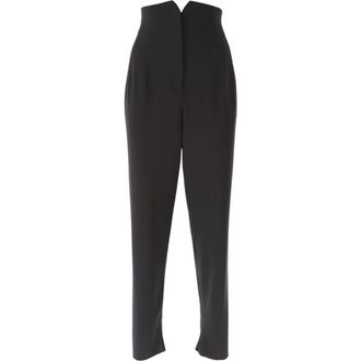 Emporio Armani Schwarze Chinos - - Trousers - Damen - Schwarzk - XS