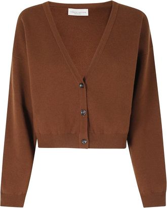 Roberto Collina Cardigan ML - Femme - Pulls - Brun - Taille: 38 FR
