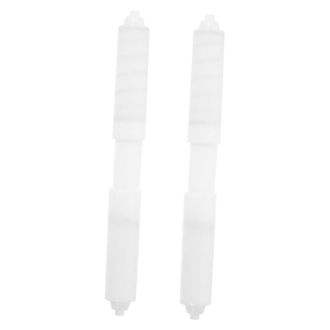 PartyKindom 2 St&uuml;ck Teiliges Toilettenpapierhalter Ersatzrollen Kunststoff Federbelastete Ausziehbare Wc rollenhalter Stange Einfache Montage Langlebig und Sicher