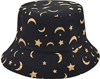 Generic Chapeau de p&ecirc;cheur pour bassin ext&eacute;rieur - Chapeau imprim&eacute; seau - Chapeau tendance pour adulte - Casquettes de baseball pour hommes, Noir, Taille uniq