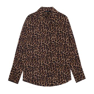 Anine Bing Sophisticated Leo Print Shirt Bridget - - Blouses & Shirts - Damen - Braun - XS
