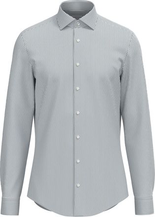 Seidensticker Herren Shaped Fit Langarm Business Hemd, Grün, 38