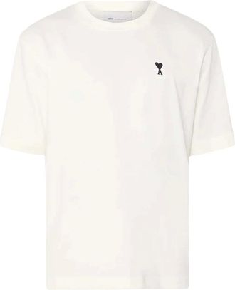 Ami Homme, Tops, Blanc, Taille: S Contrasted ADC T-Shirt