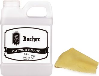 Bacher &Ouml;l f&uuml;r Schneidebretter 500ml - Holz&ouml;l Lebensmittelecht - Mineral&ouml;l f&uuml;r Pflege Arbeitsplatten, holz K&uuml;chenhelfer, Holzbretter Schneidebrett und K&uuml;chena