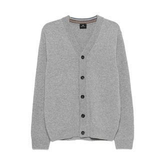 Paul Smith Merino-Woll Cardigan - - Knitwear - Herren - Grau - L