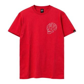 Deus Homme, Tops, Rouge, Taille: L Venice Skull T-shirt